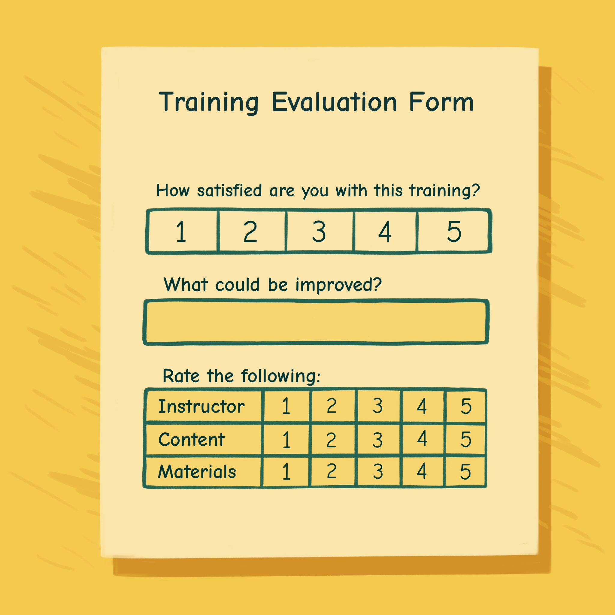 Training Evaluation Form Template (With Guide)